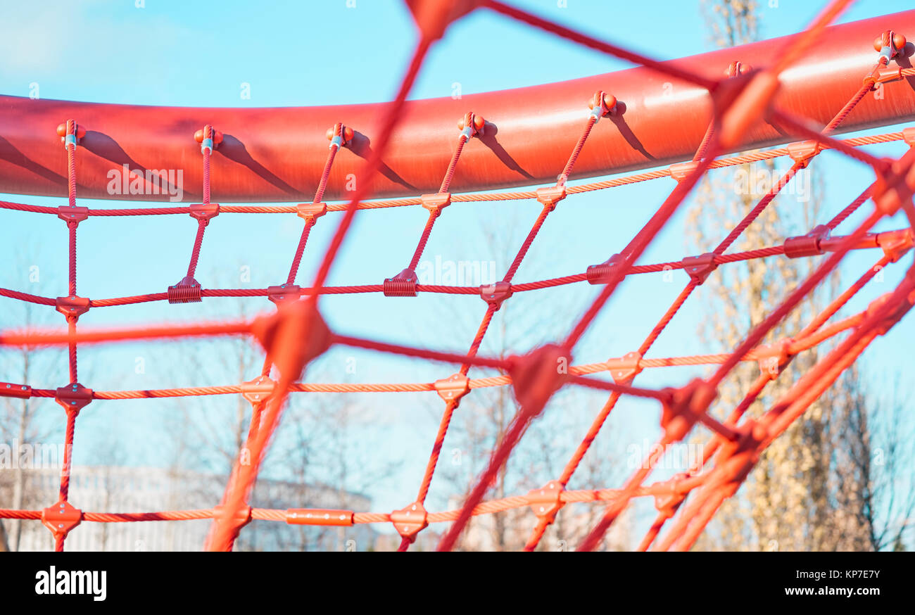 outdoor Playground with ropes Stock Photo - Alamy
