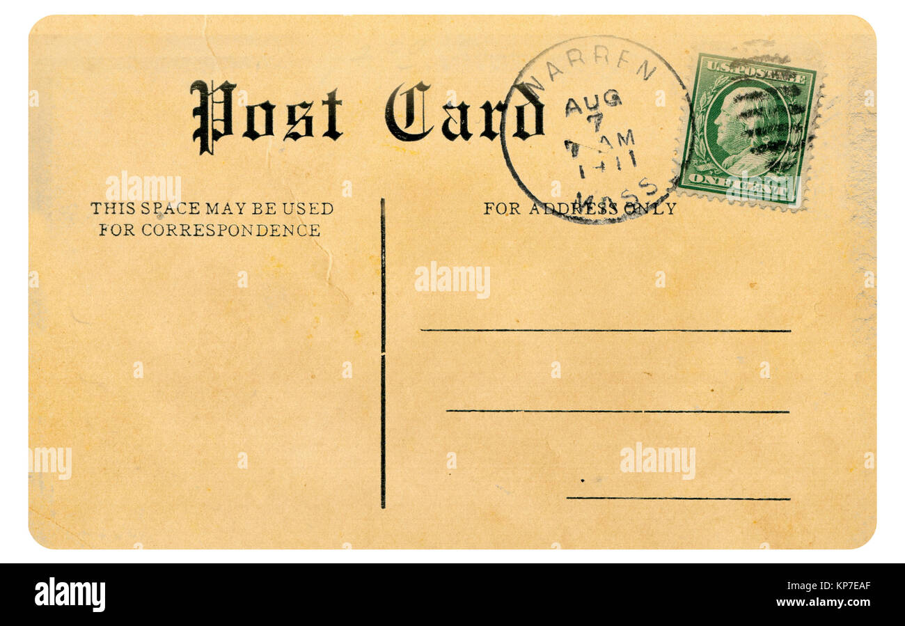 Old grunge postcard with old-fashioned elements Stock Photo - Alamy