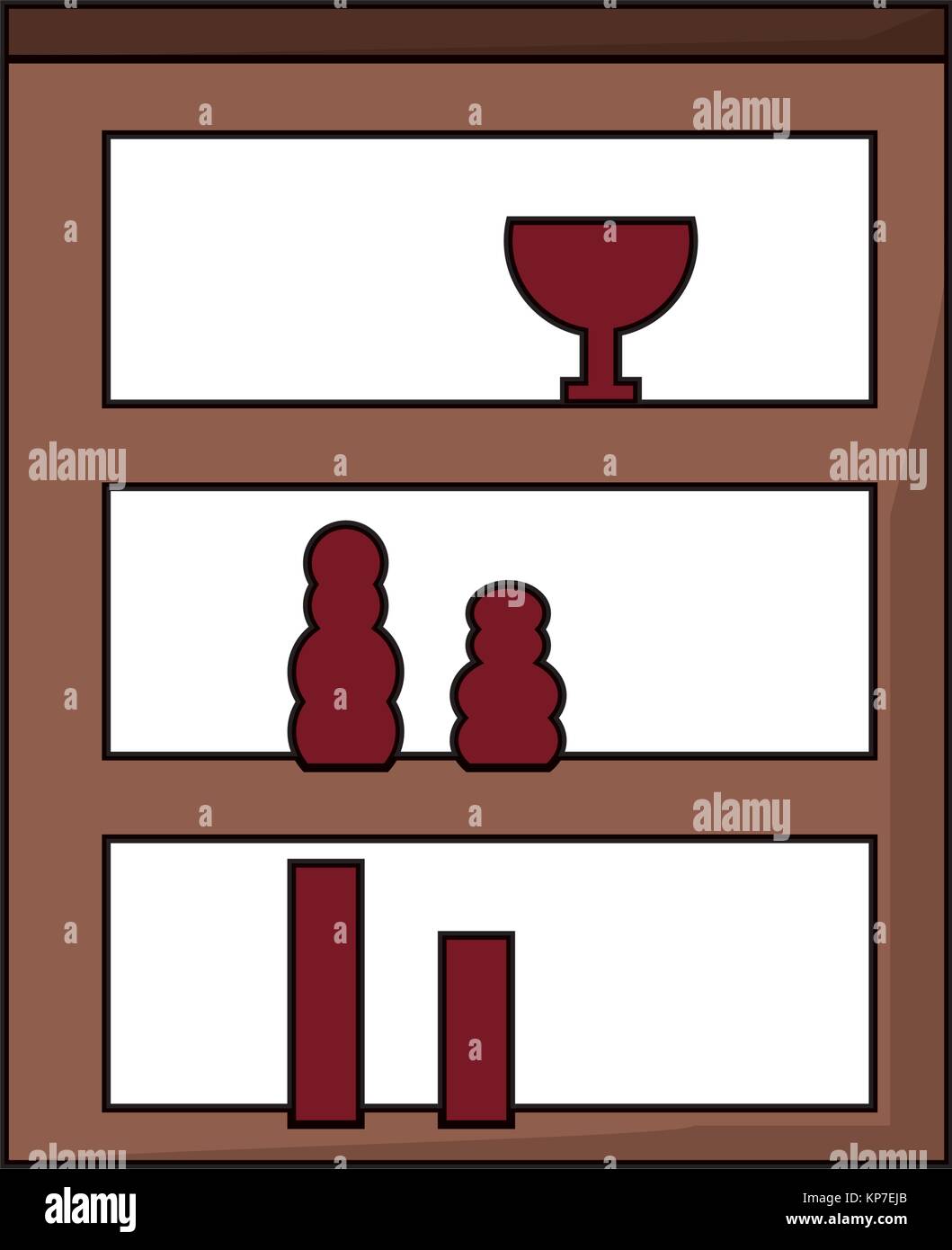 Board shelf shelves wooden wall Stock Vector Images - Alamy