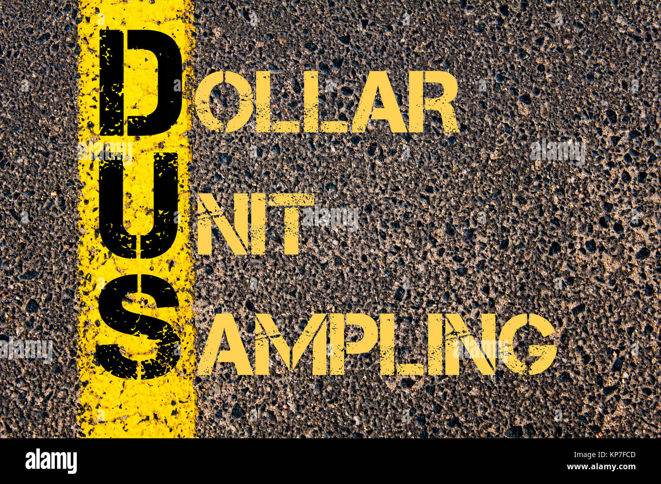 Business Acronym DUS as DOLLAR UNIT SAMPLING Stock Photo - Alamy