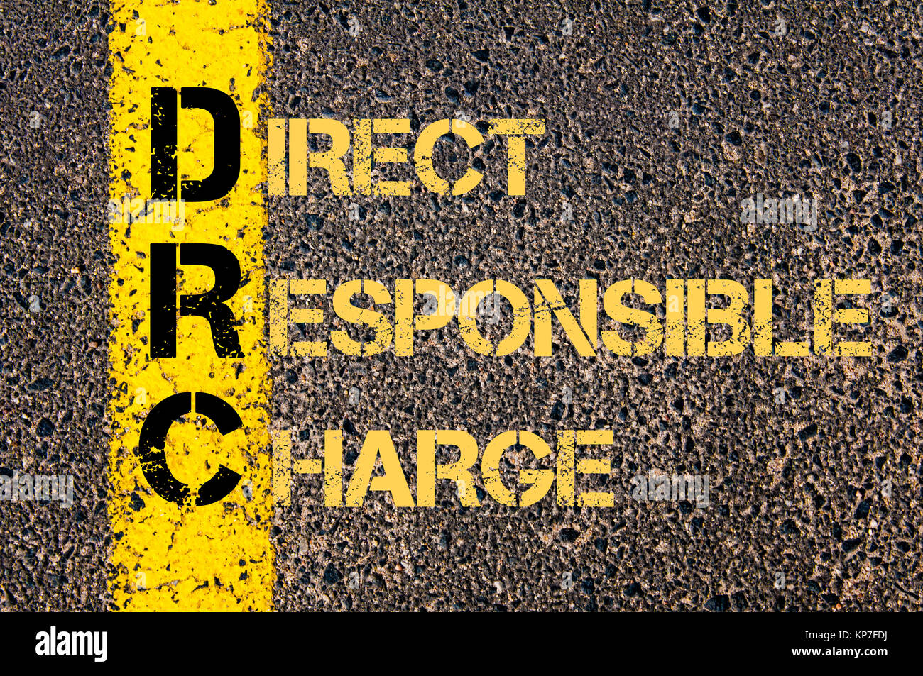 Business Acronym DRC as DIRECT RESPONSIBLE CHARGE Stock Photo - Alamy