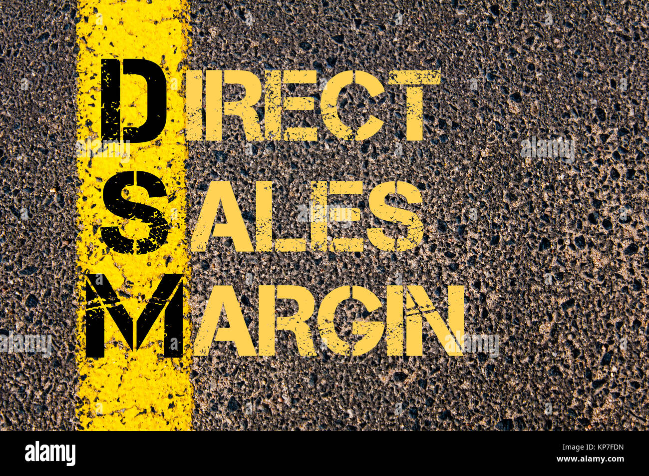 Business Acronym DSM as DIRECT SALES MARGIN Stock Photo - Alamy