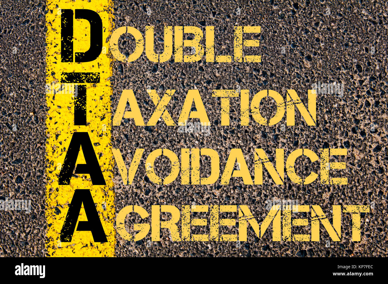 Business Acronym DTAA as DOUBLE TAXATION AVOIDANCE AGREEMENT Stock ...