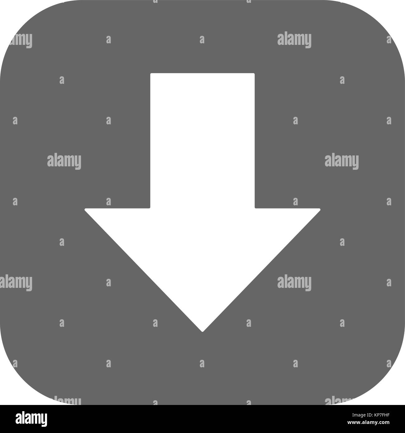 Arrow Down vector icon Stock Vector Image & Art - Alamy