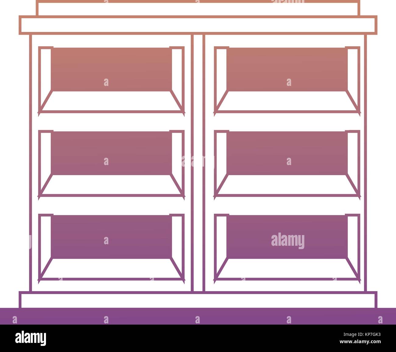 empty shelves unit icon Stock Vector Image & Art - Alamy