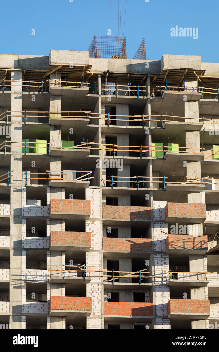 Construction of an apartment house Stock Photo - Alamy