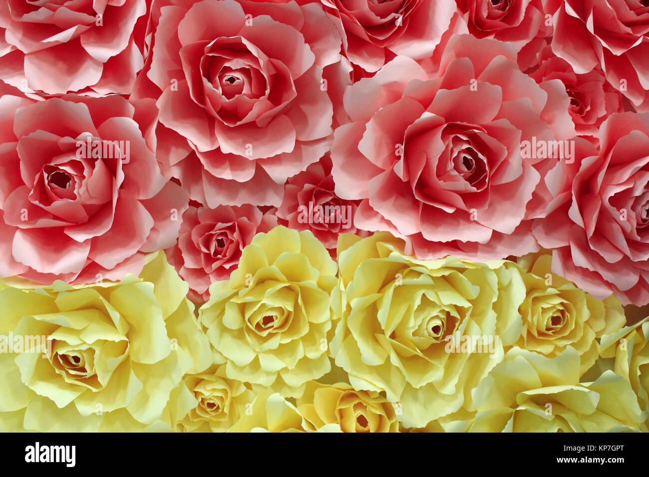 roses made from colored paper Stock Photo - Alamy