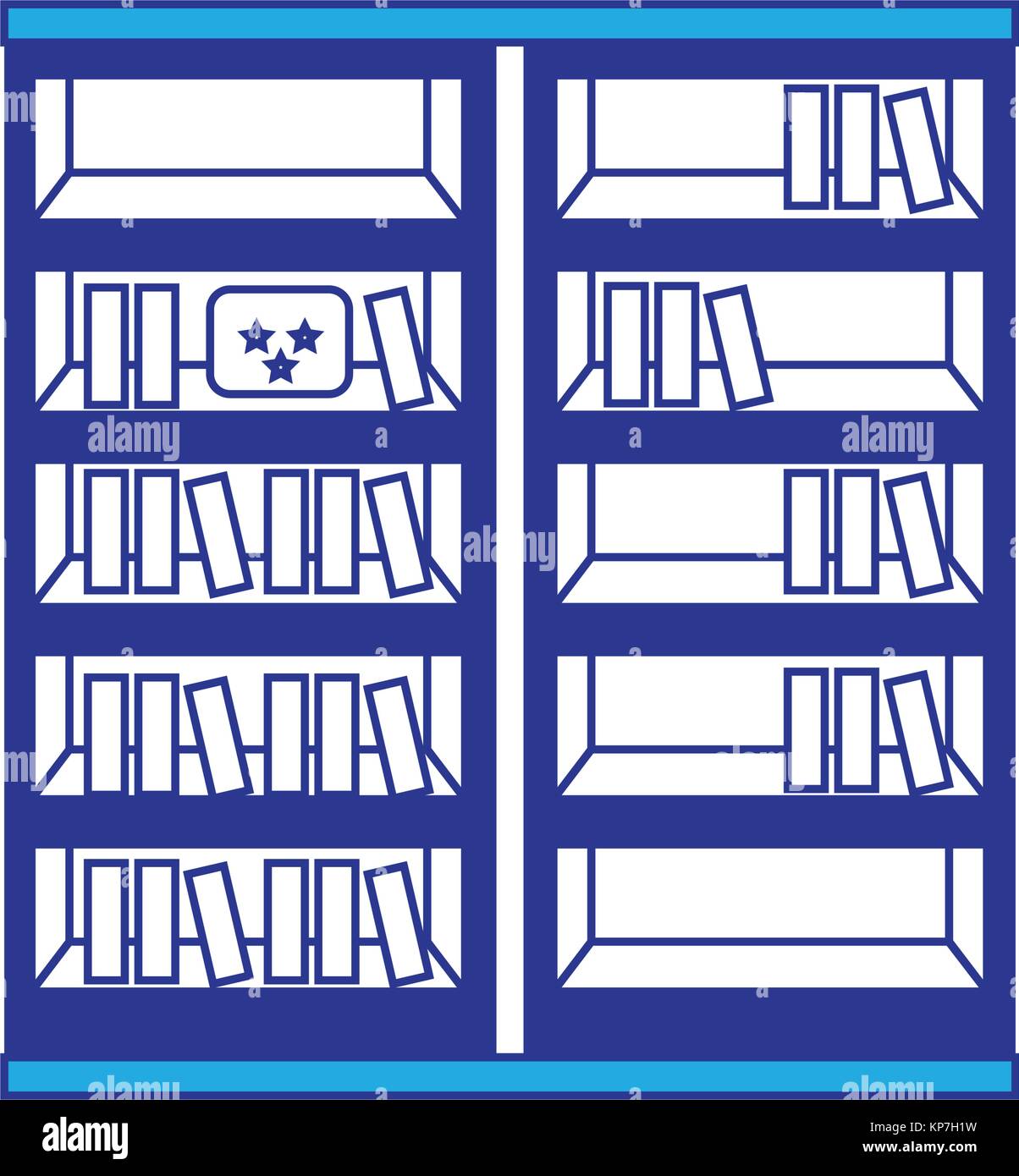 bookshelf with books icon Stock Vector Image & Art - Alamy
