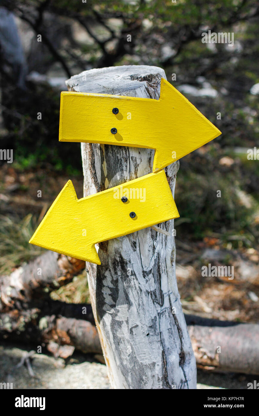 Confusion on the hiking path Stock Photo - Alamy