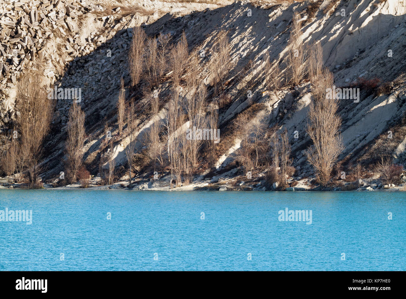 Lake with turquoise waters Stock Photo - Alamy