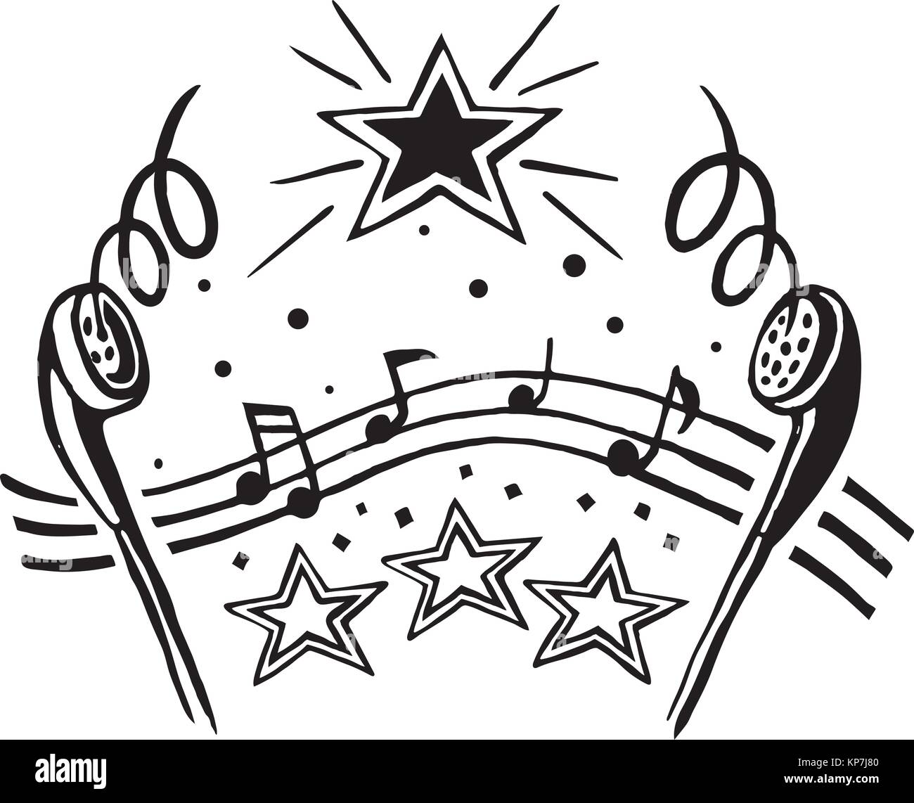 Audio music icon doodle Cut Out Stock Images & Pictures - Alamy