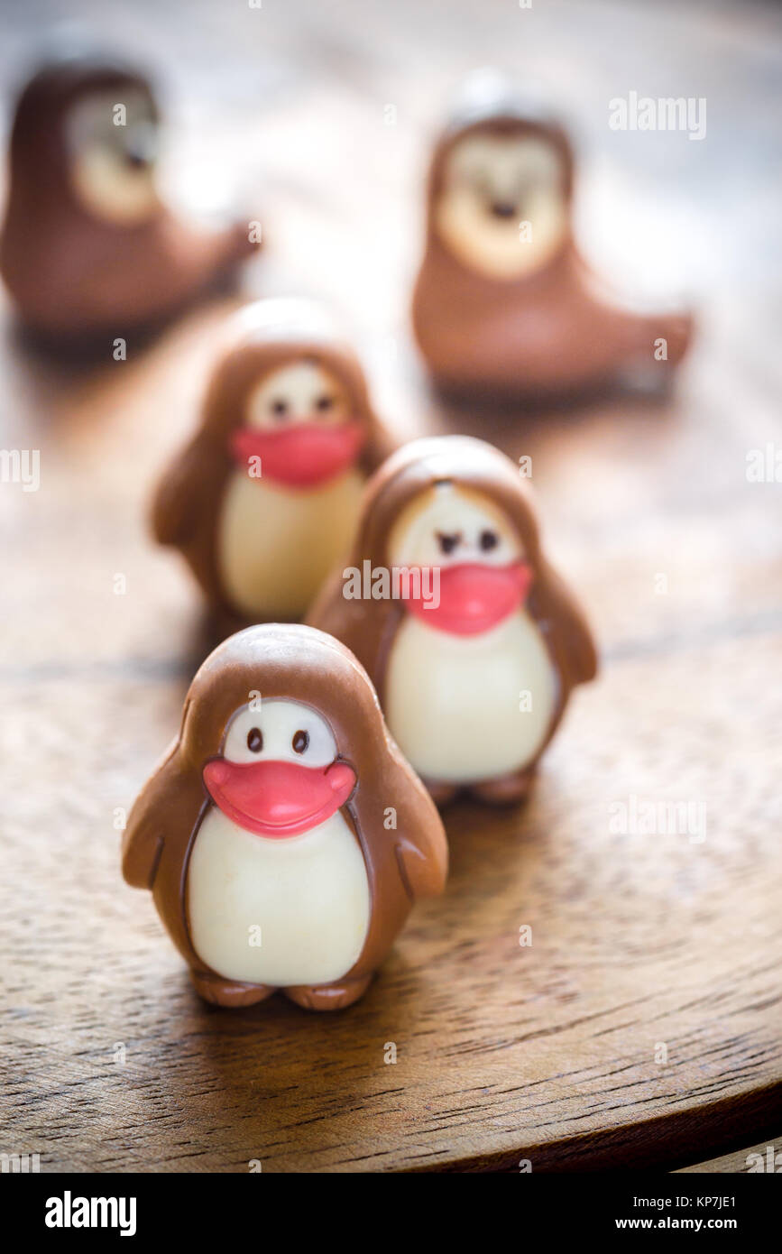 Chocolate candies in the shape of animals Stock Photo - Alamy