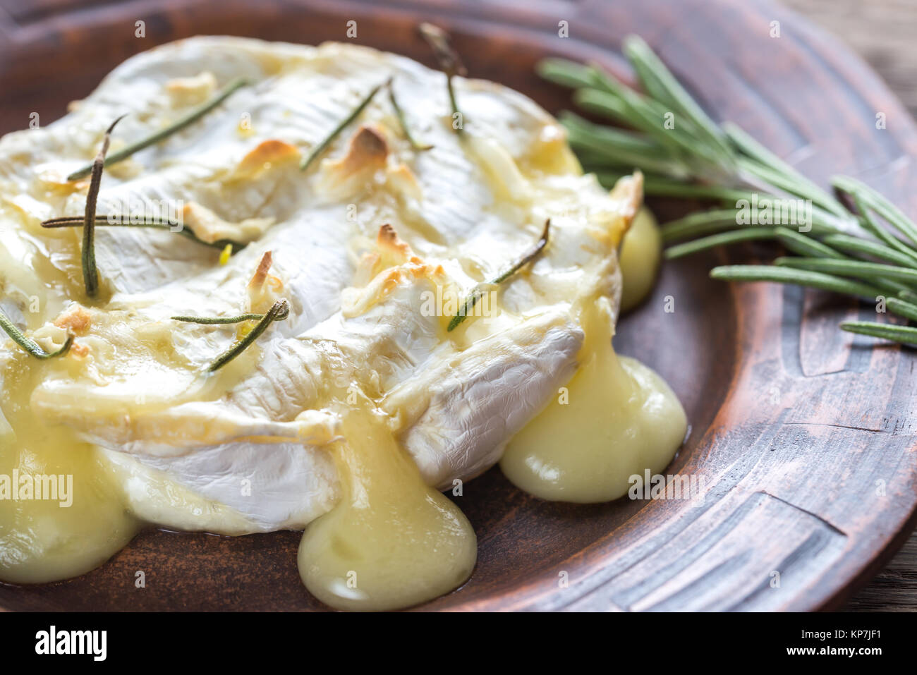 Baked Camembert cheese Stock Photo - Alamy