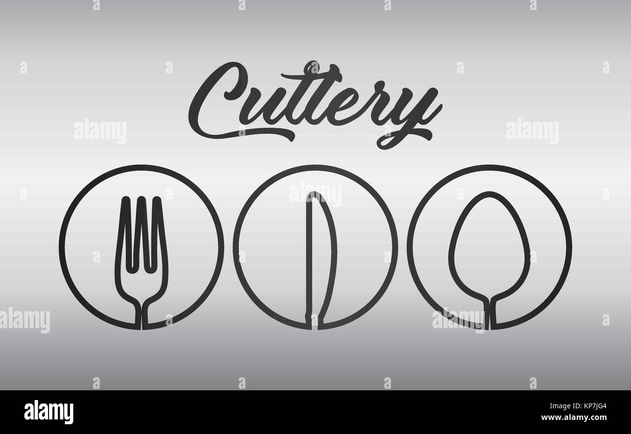 cutlery symbol design Stock Vector Image & Art - Alamy