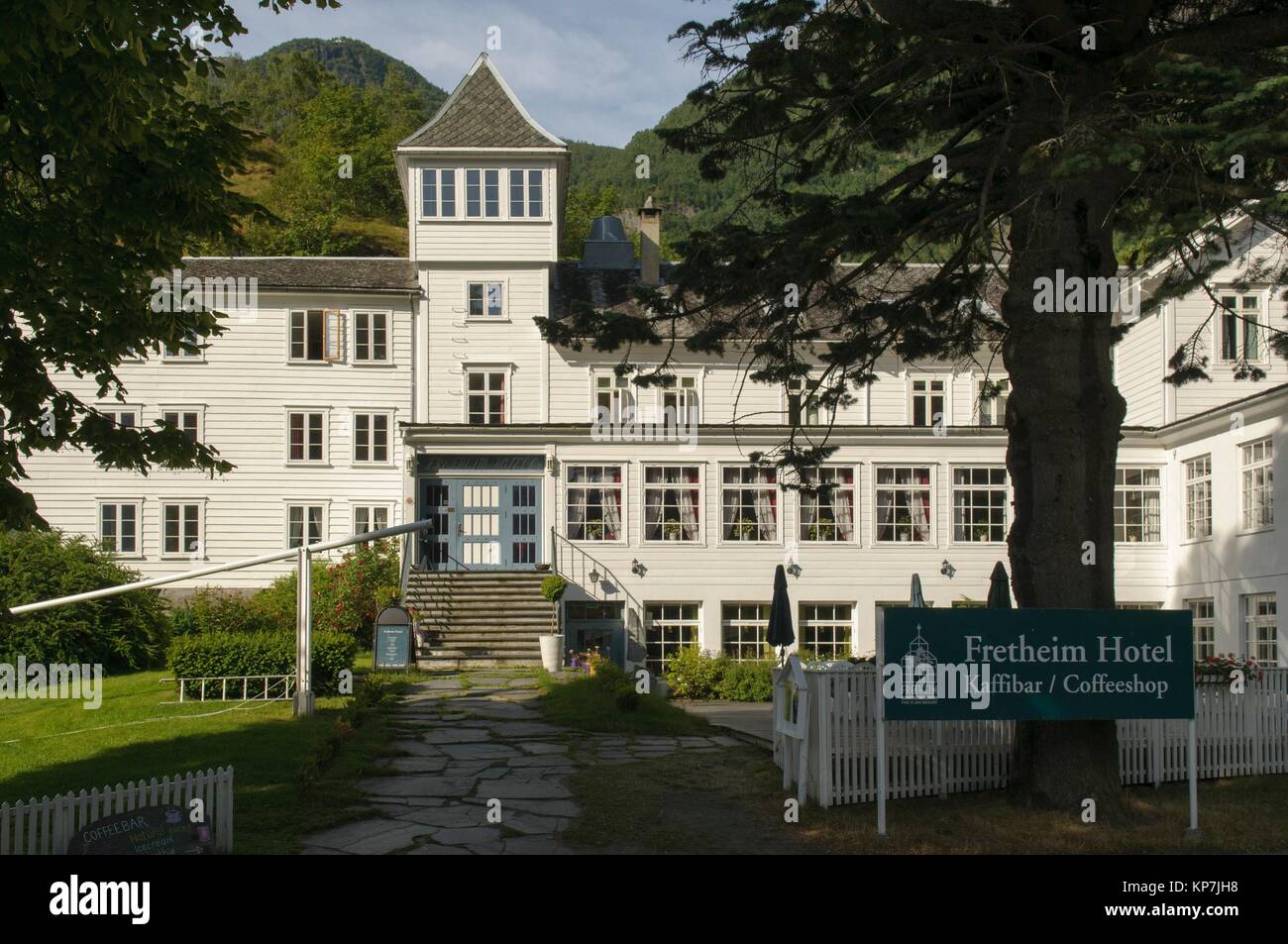 Fretheim Hotel, Flåm, a village in Flåmsdalen, at the inner end of the ...