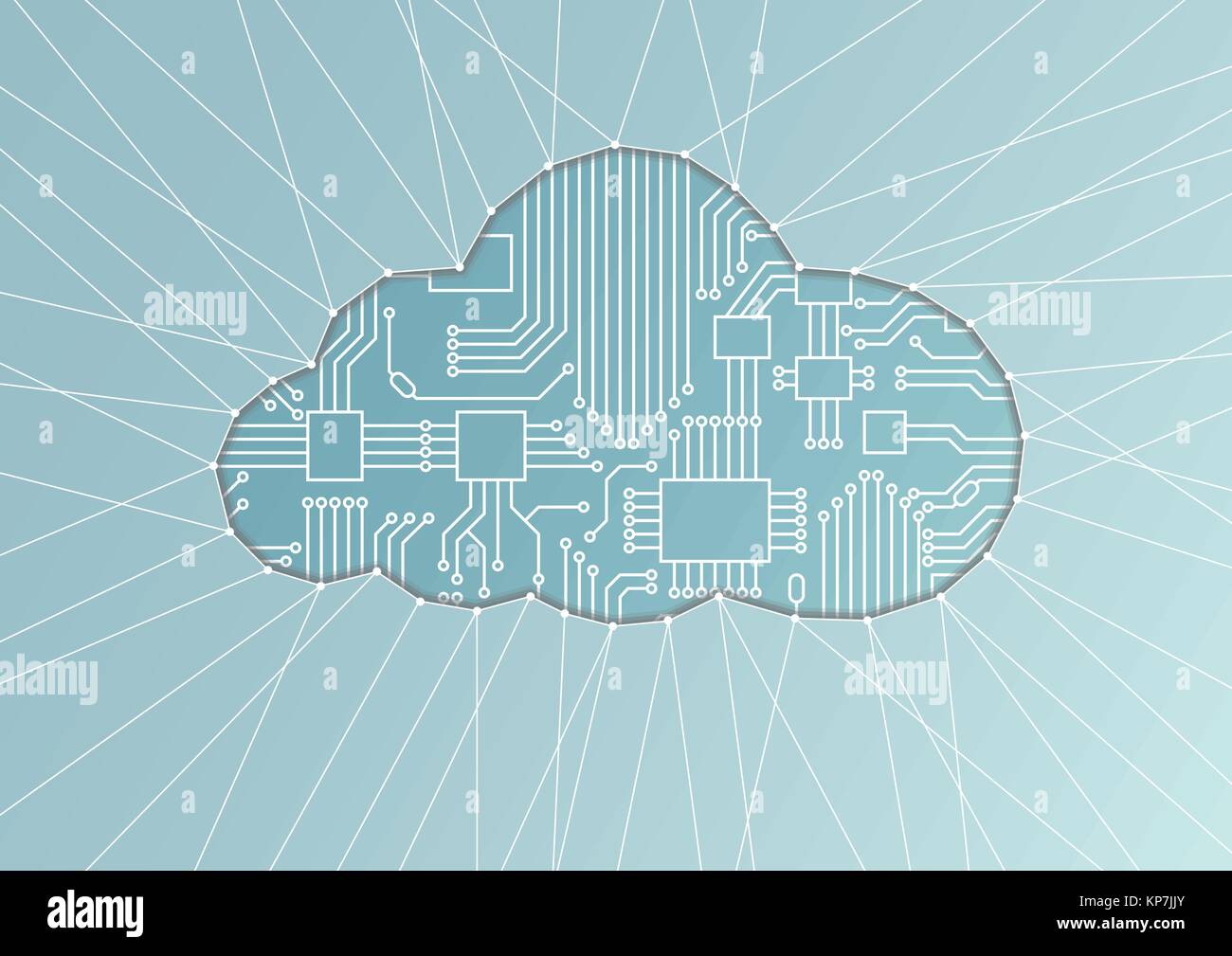 Cloud computing vector illustration as abstract background Stock Vector Image & Art - Alamy