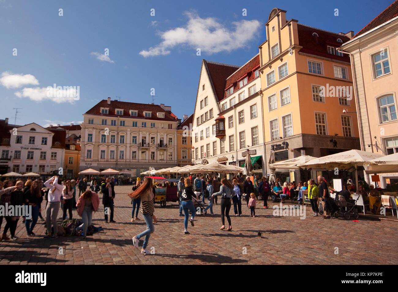 Tallinn main square estonia hi-res stock photography and images - Alamy