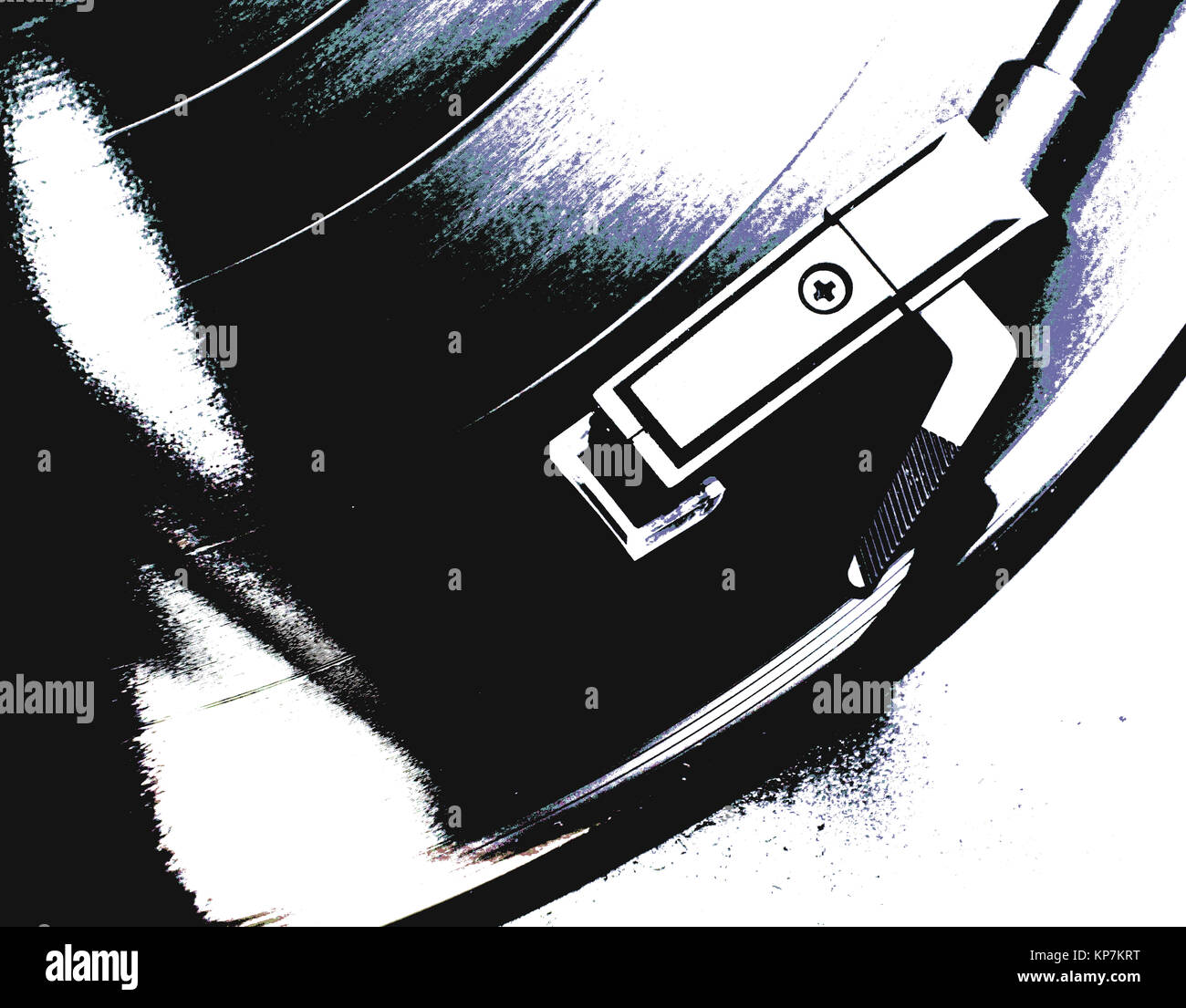 stylus playing a vinyl record Stock Photo - Alamy
