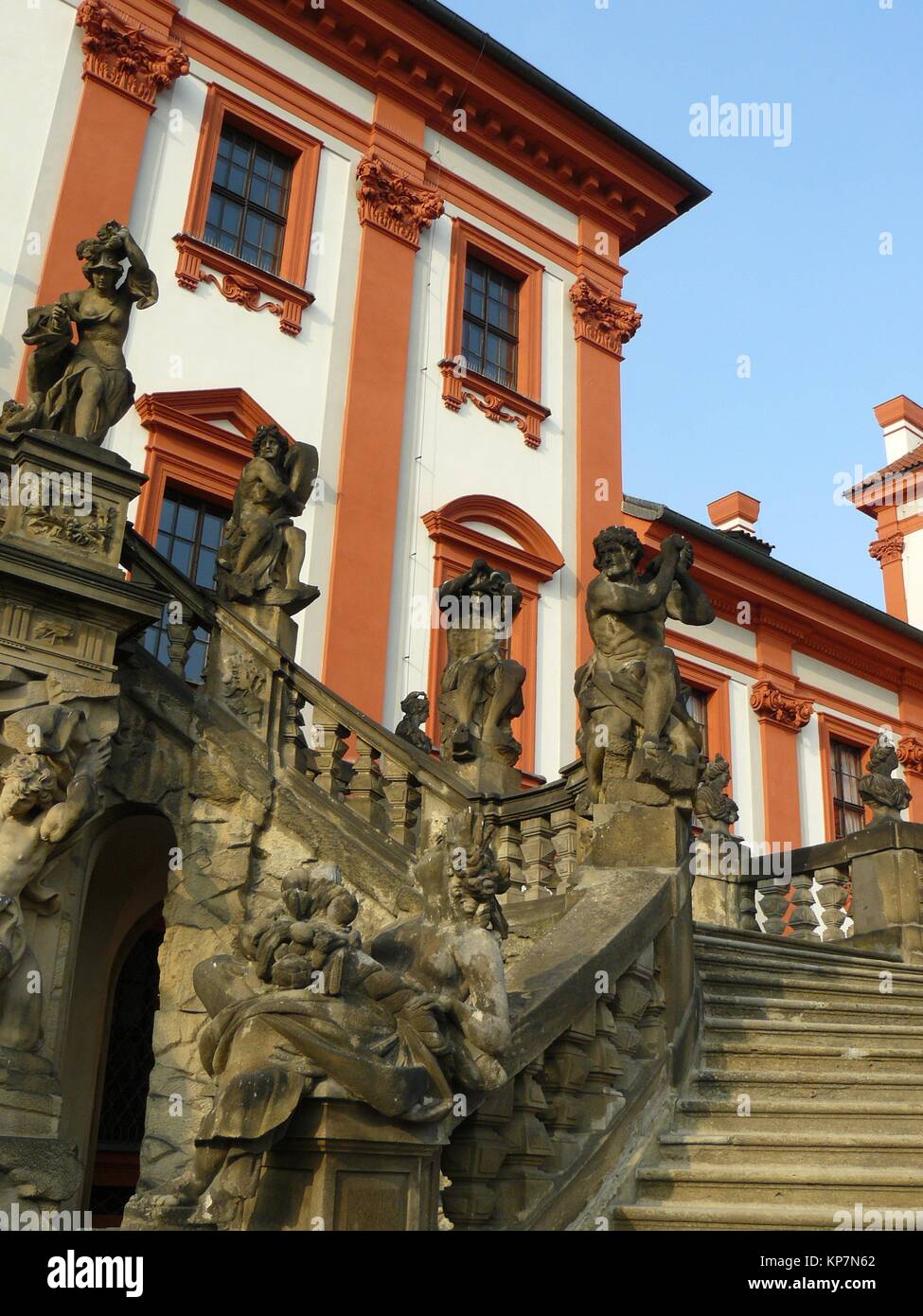 prague palace, architecture of the czech republic Stock Photo - Alamy