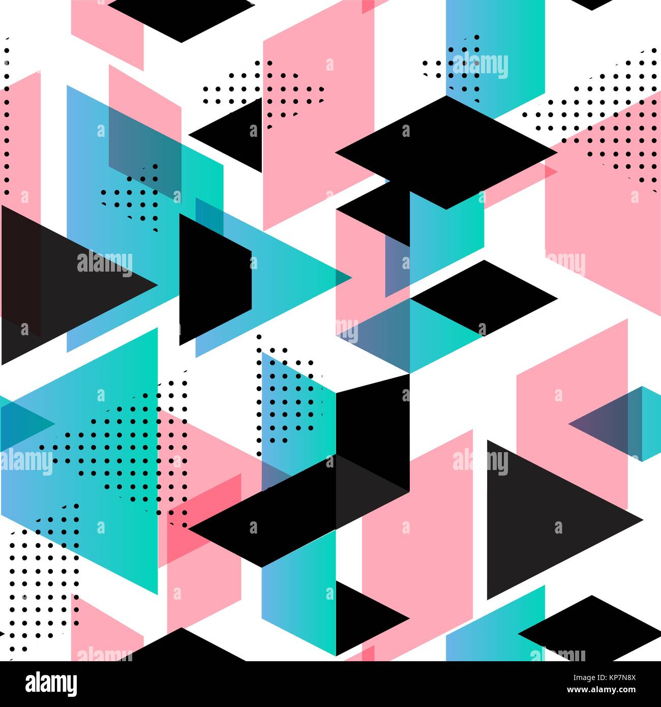 Tendy illustration backgrounds, seamless pattern with abstract shapes ...