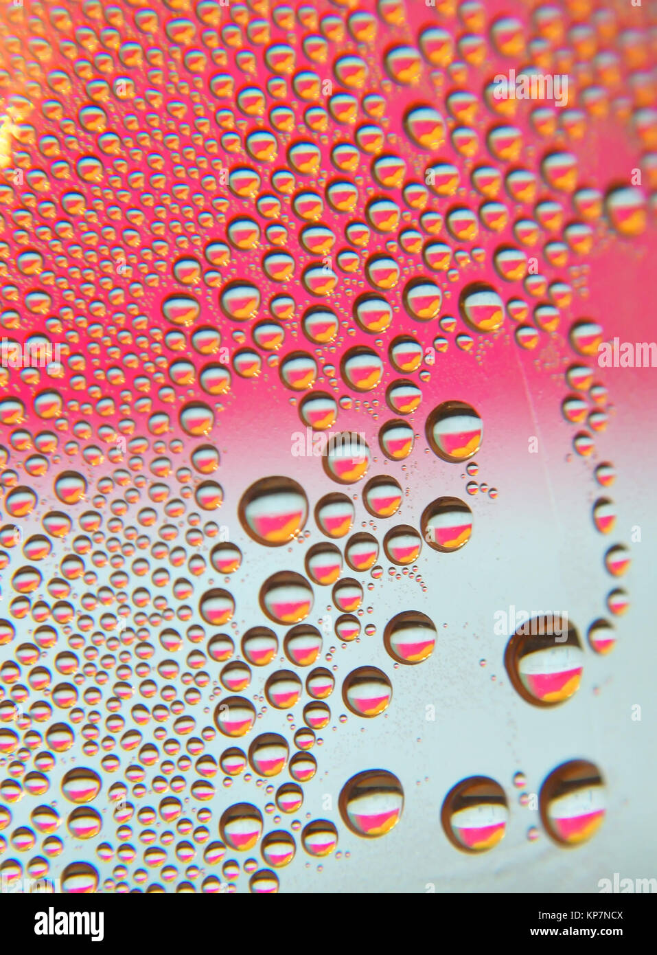 Drops of water on the crooked glass Stock Photo - Alamy