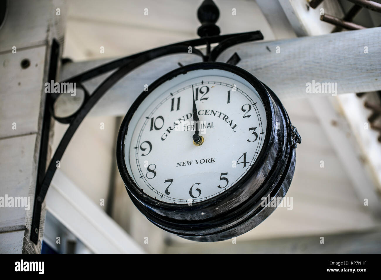 Train station vintage clock Stock Photo - Alamy