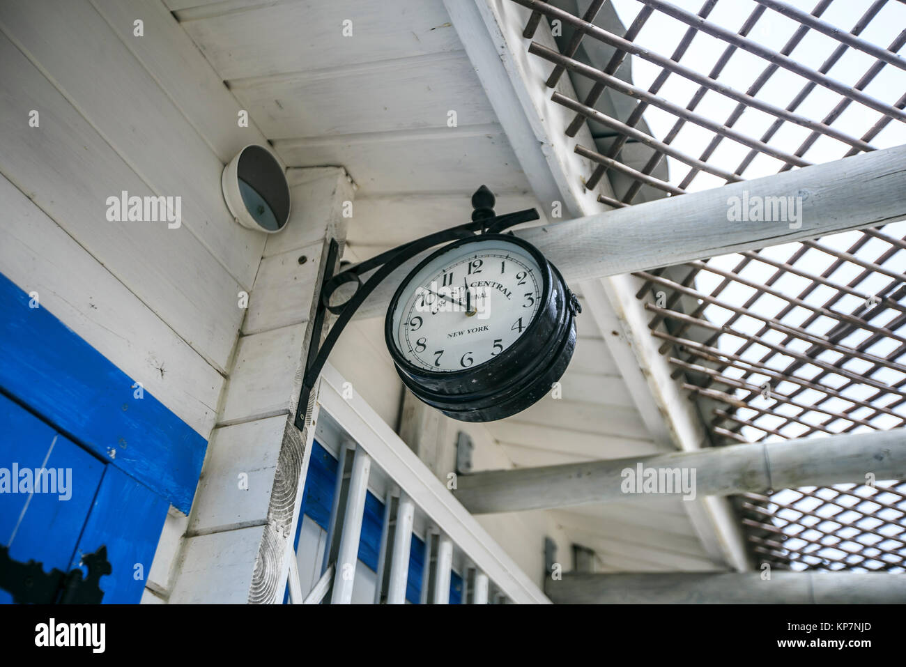 Train station vintage clock Stock Photo - Alamy