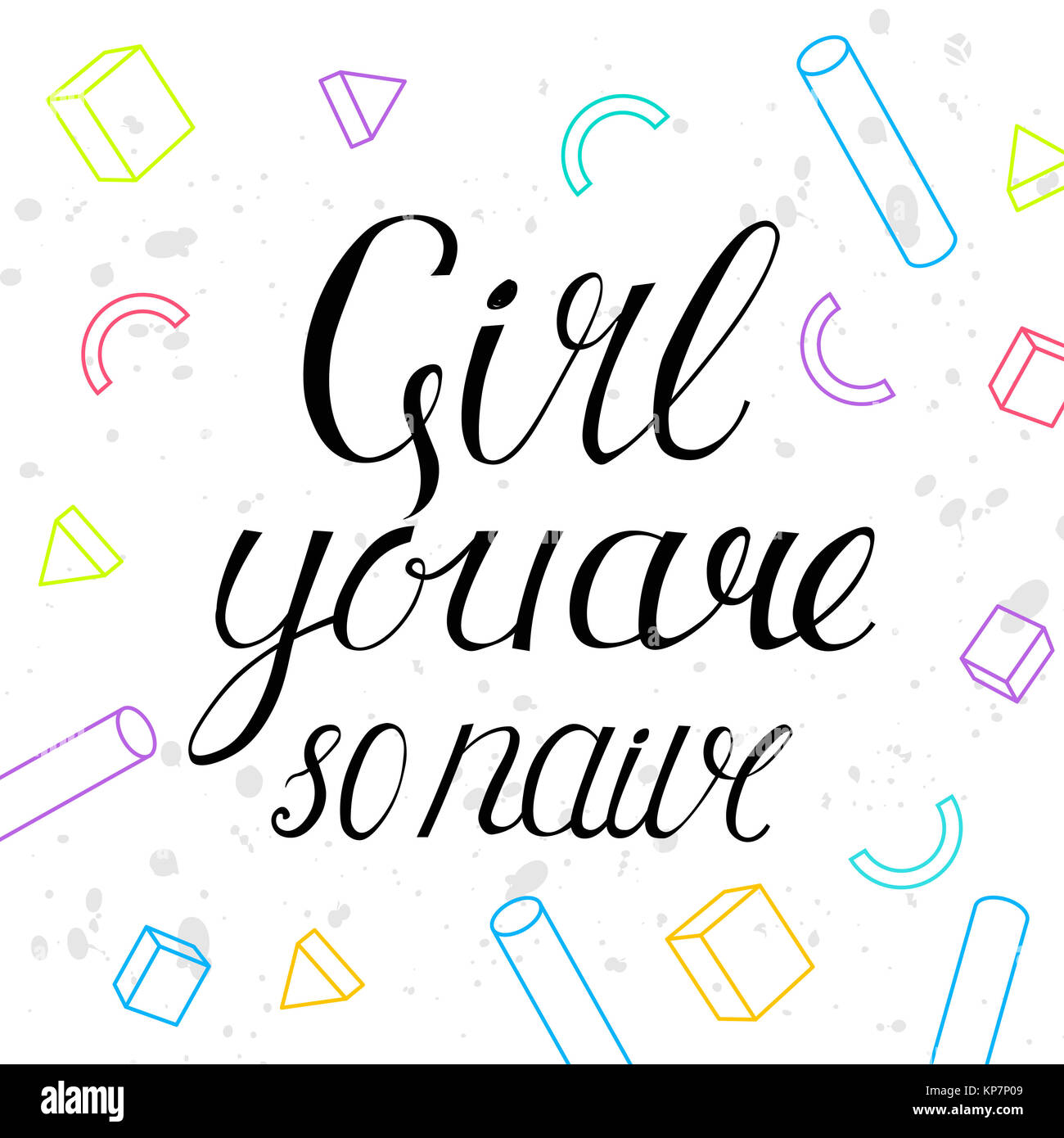 Memphis style concept Cut Out Stock Images & Pictures - Alamy