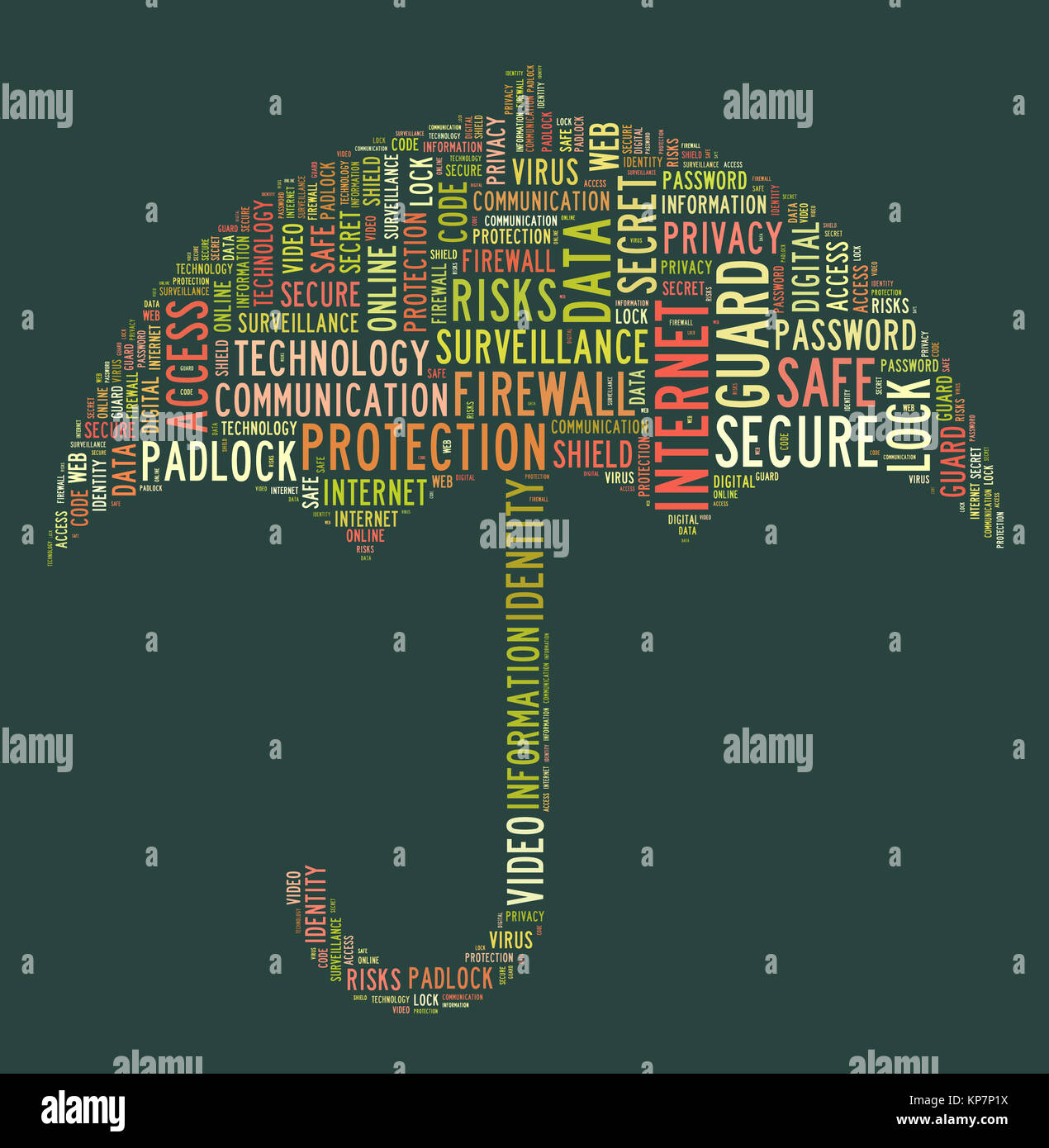 Security word cloud illustration concept Stock Photo - Alamy