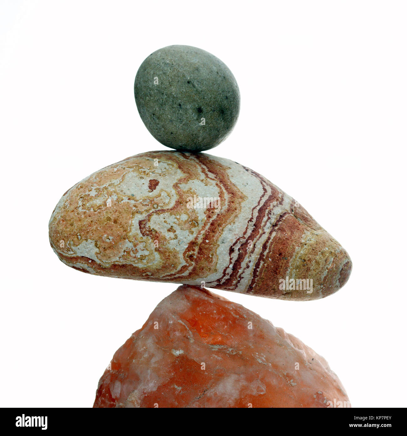 Balancing the stone Stock Photo - Alamy