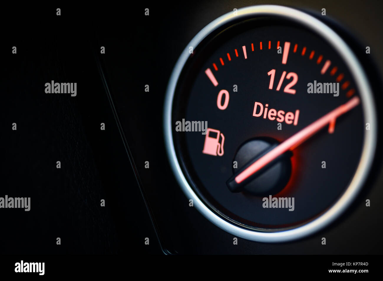 Fuel gauge - diesel Stock Photo - Alamy