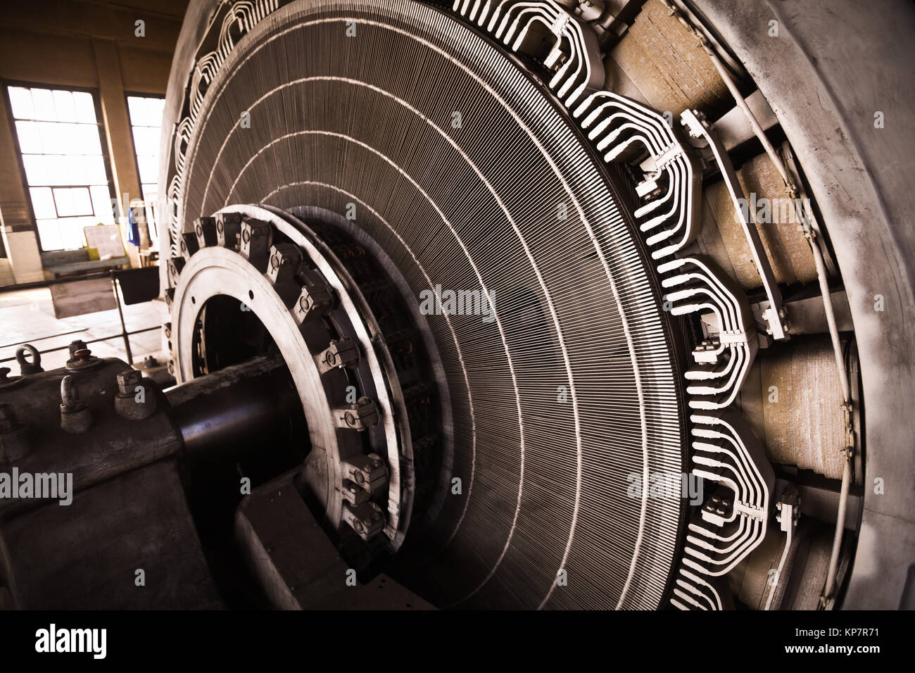 Stator in an electric motor Stock Photo - Alamy