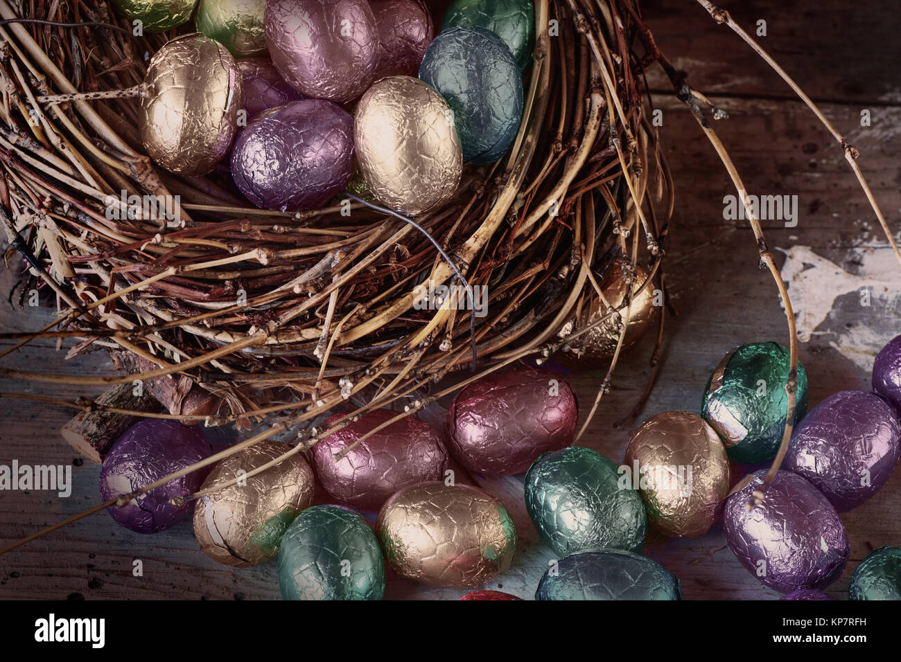 Easter card nostalgic Stock Photo - Alamy