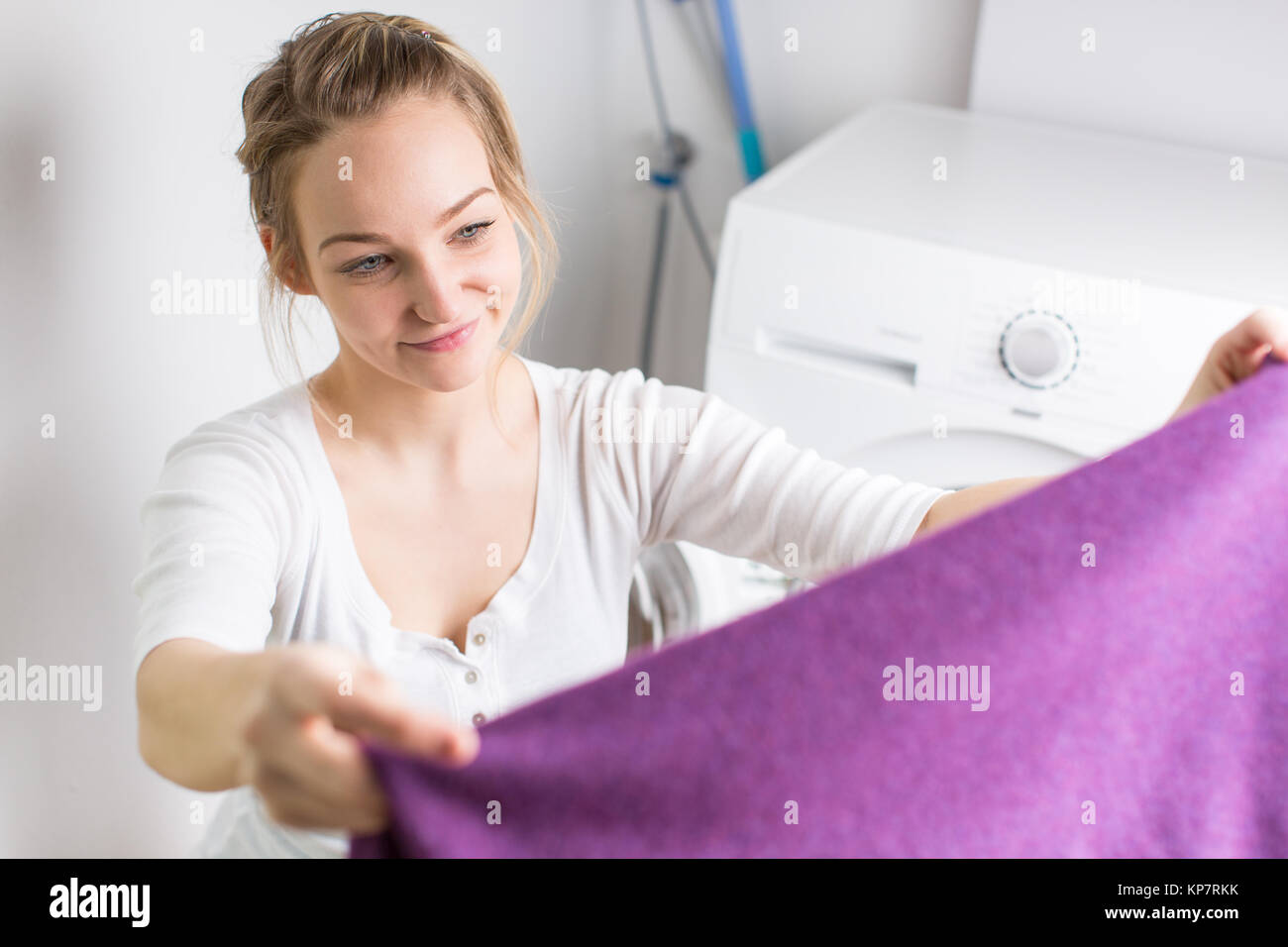 Female housework cheerfully hi-res stock photography and images - Alamy