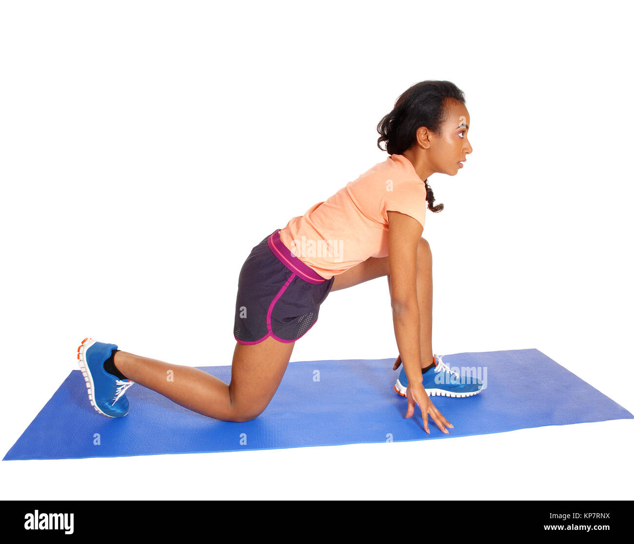 Young African American woman exercising Stock Photo - Alamy