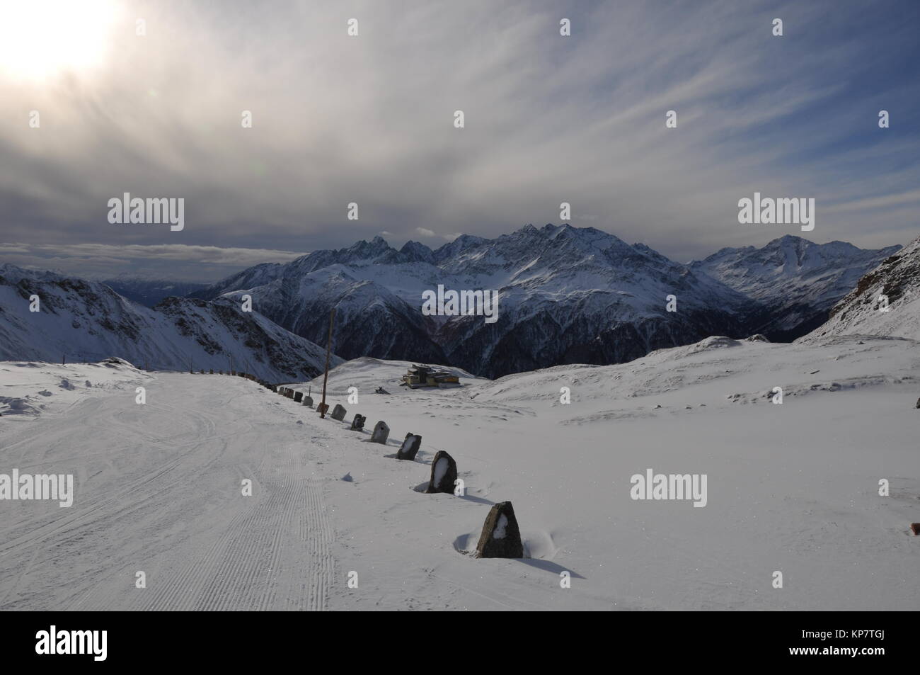 Grossglockner High Alpine Road in winter Stock Photo - Alamy