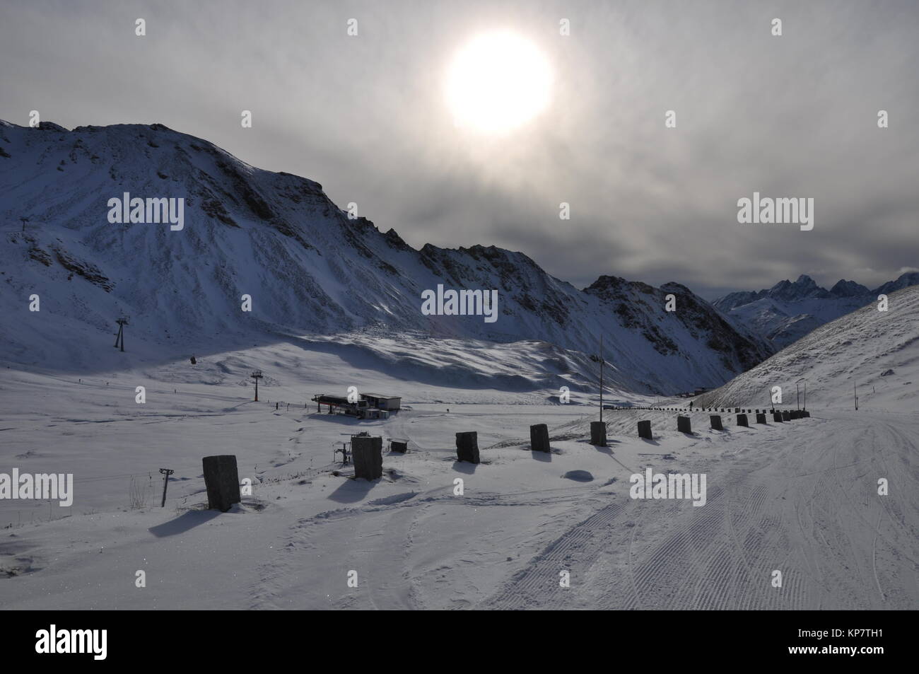 Grossglockner High Alpine Road in winter Stock Photo - Alamy