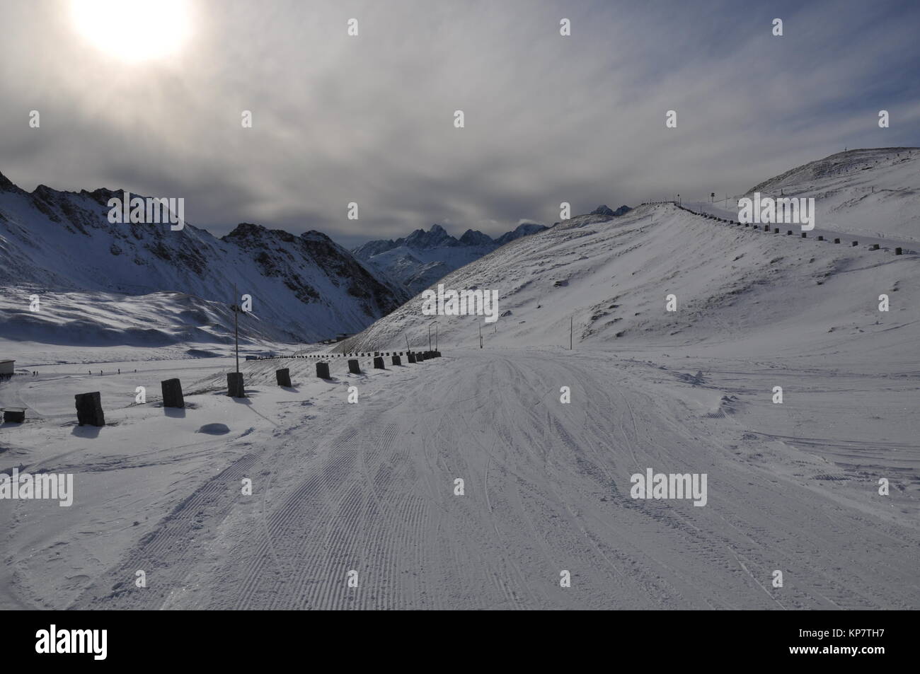 Grossglockner High Alpine Road in winter Stock Photo - Alamy