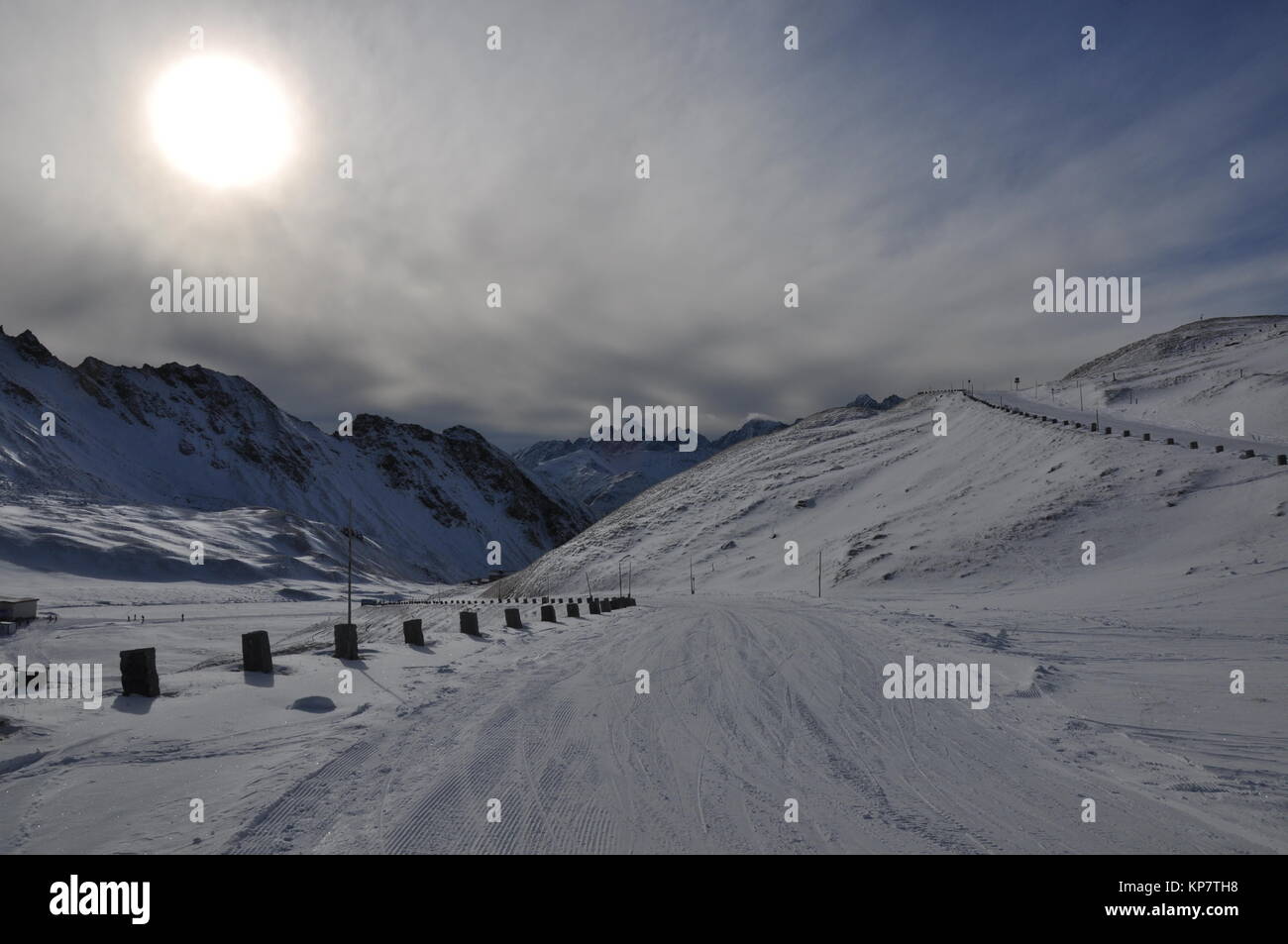 Grossglockner High Alpine Road in winter Stock Photo - Alamy