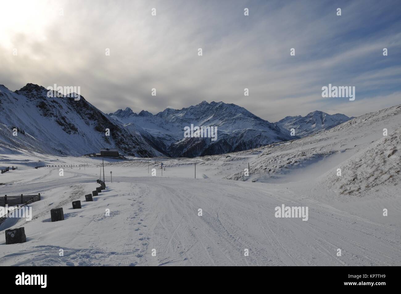 Grossglockner High Alpine Road in winter Stock Photo - Alamy