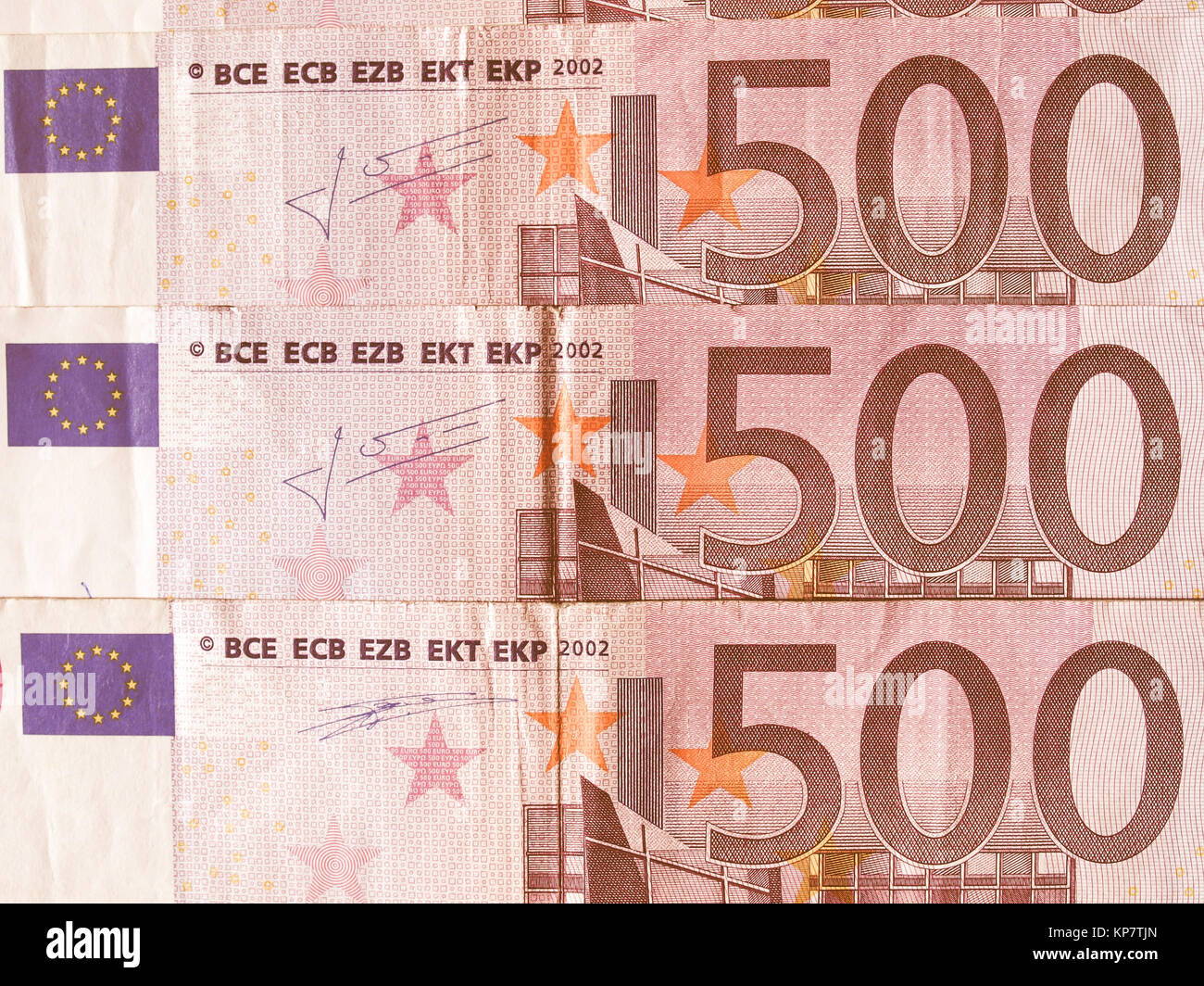 Euro note vintage Stock Photo - Alamy