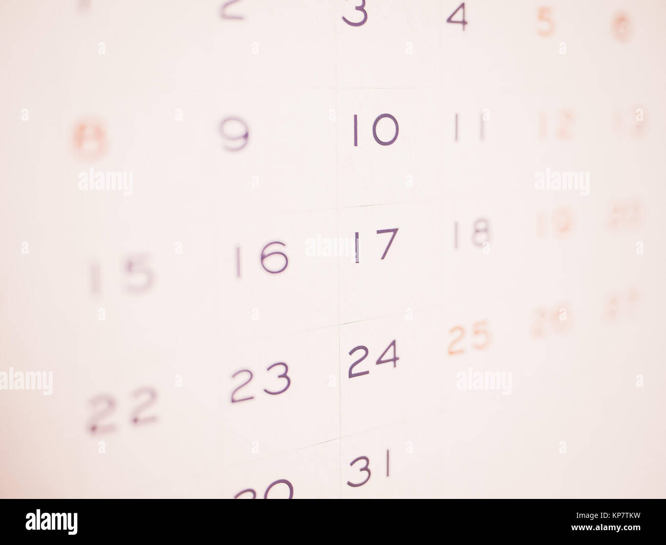 Vintage calendar page hi-res stock photography and images - Alamy
