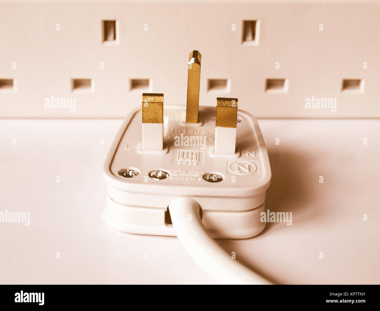 Energy use electric socket british socket hi-res stock photography and ...