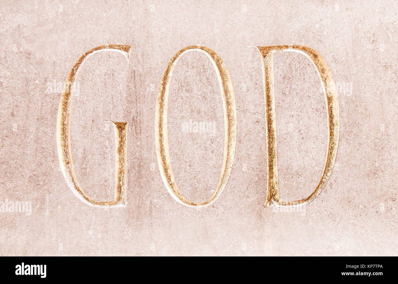 God inscription vintage Stock Photo - Alamy