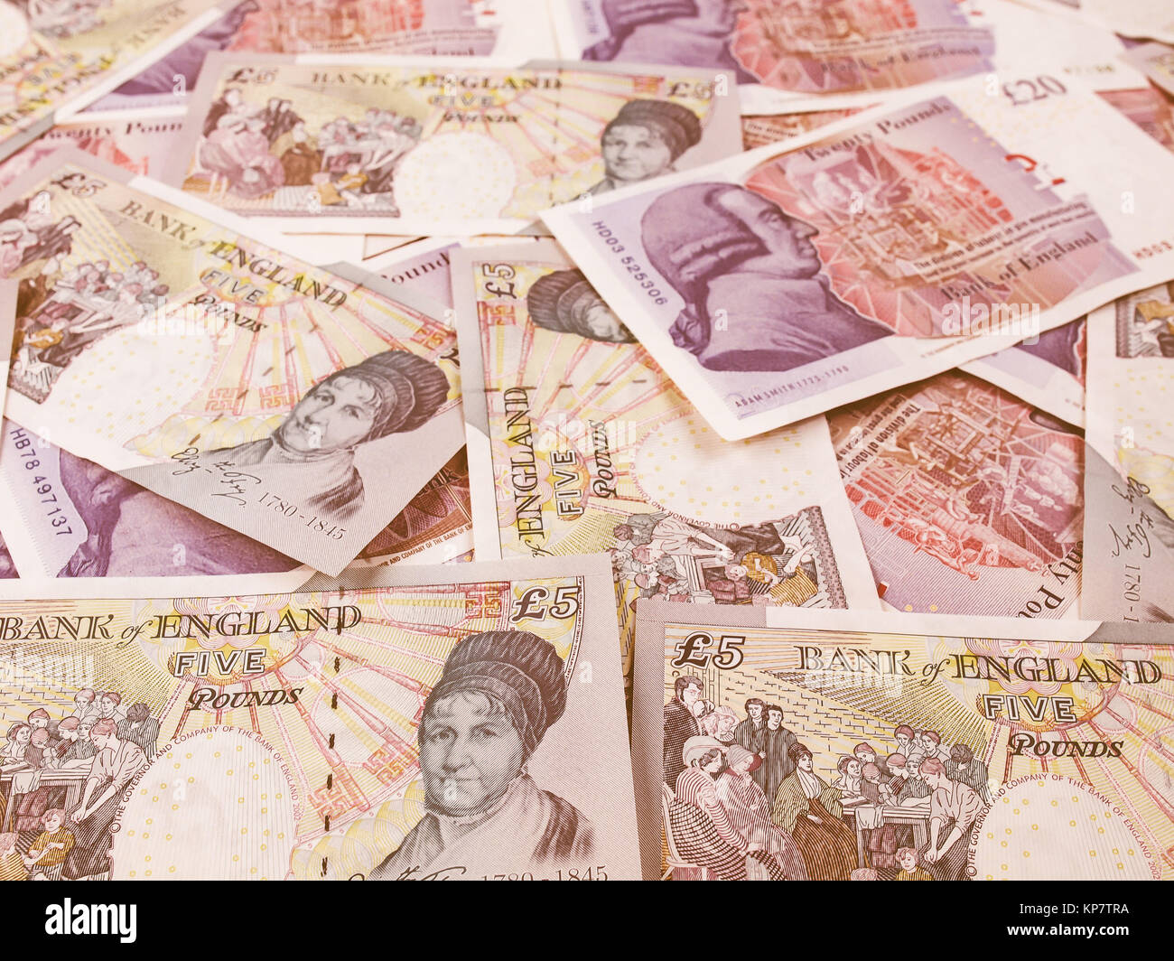 Pound note vintage Stock Photo - Alamy