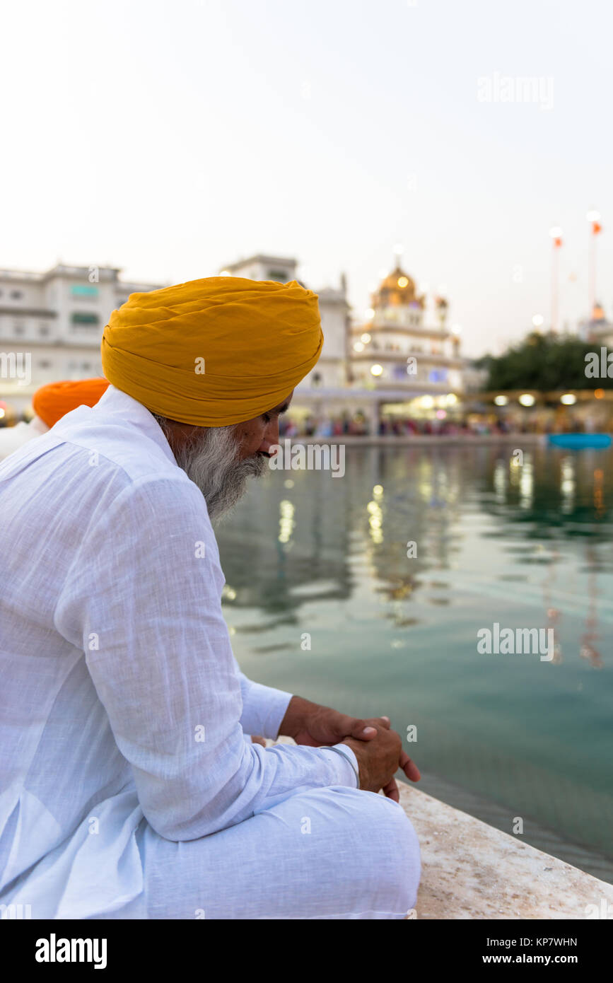 AMRITSAR, INDIA - MARCH 20, 2016: Vertical picture of indian man ...