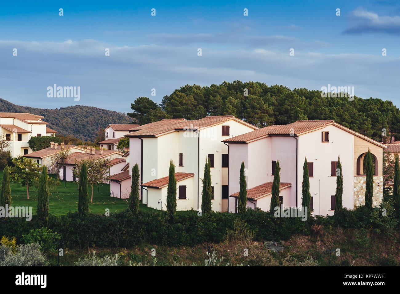 Luxury villa in Tuscany, famous vineyard in Italy Stock Photo - Alamy