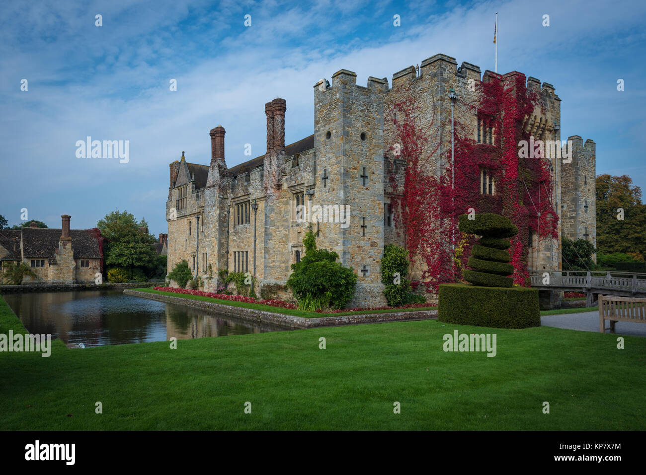 Hever Castle near Edenbridge, the seat of the Boleyn family, Kent ...