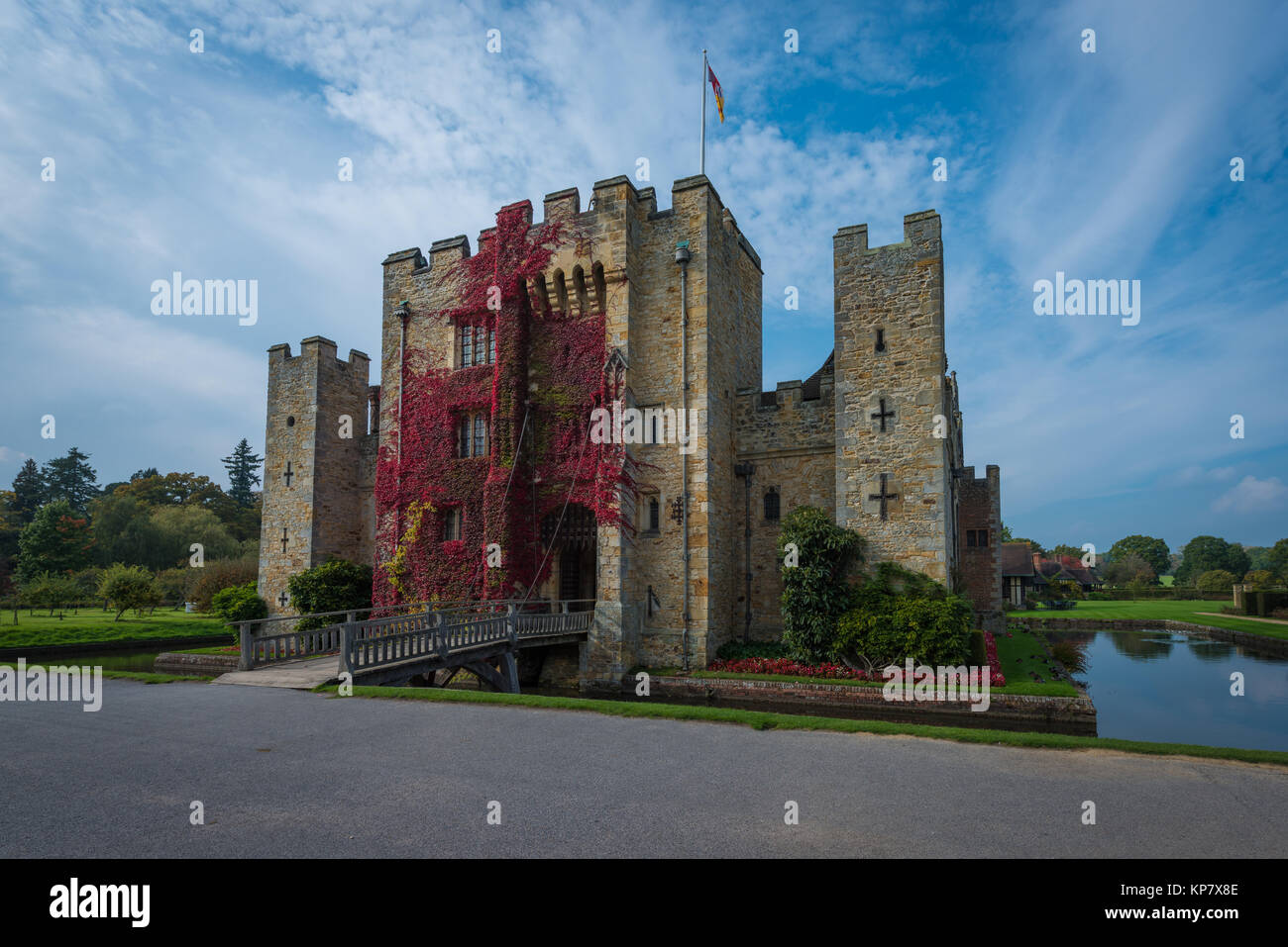 Hever Castle near Edenbridge, the seat of the Boleyn family, Kent ...
