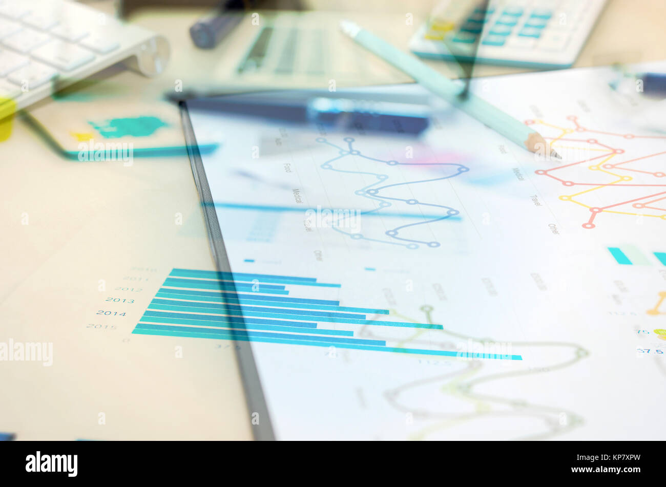 Business Concept graphs and charts Stock Photo - Alamy